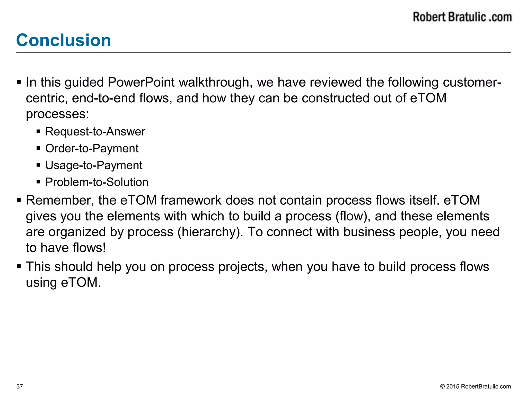 Telecommunication Business Process - eTOM Flows | PDF