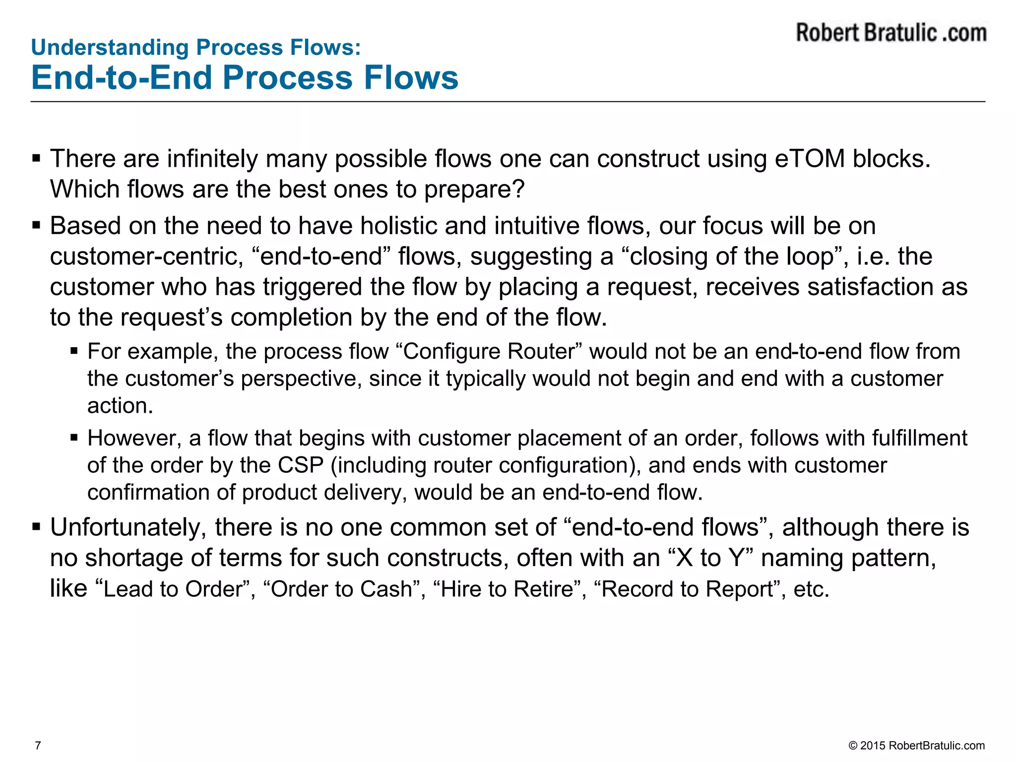 Telecommunication Business Process - eTOM Flows | PDF