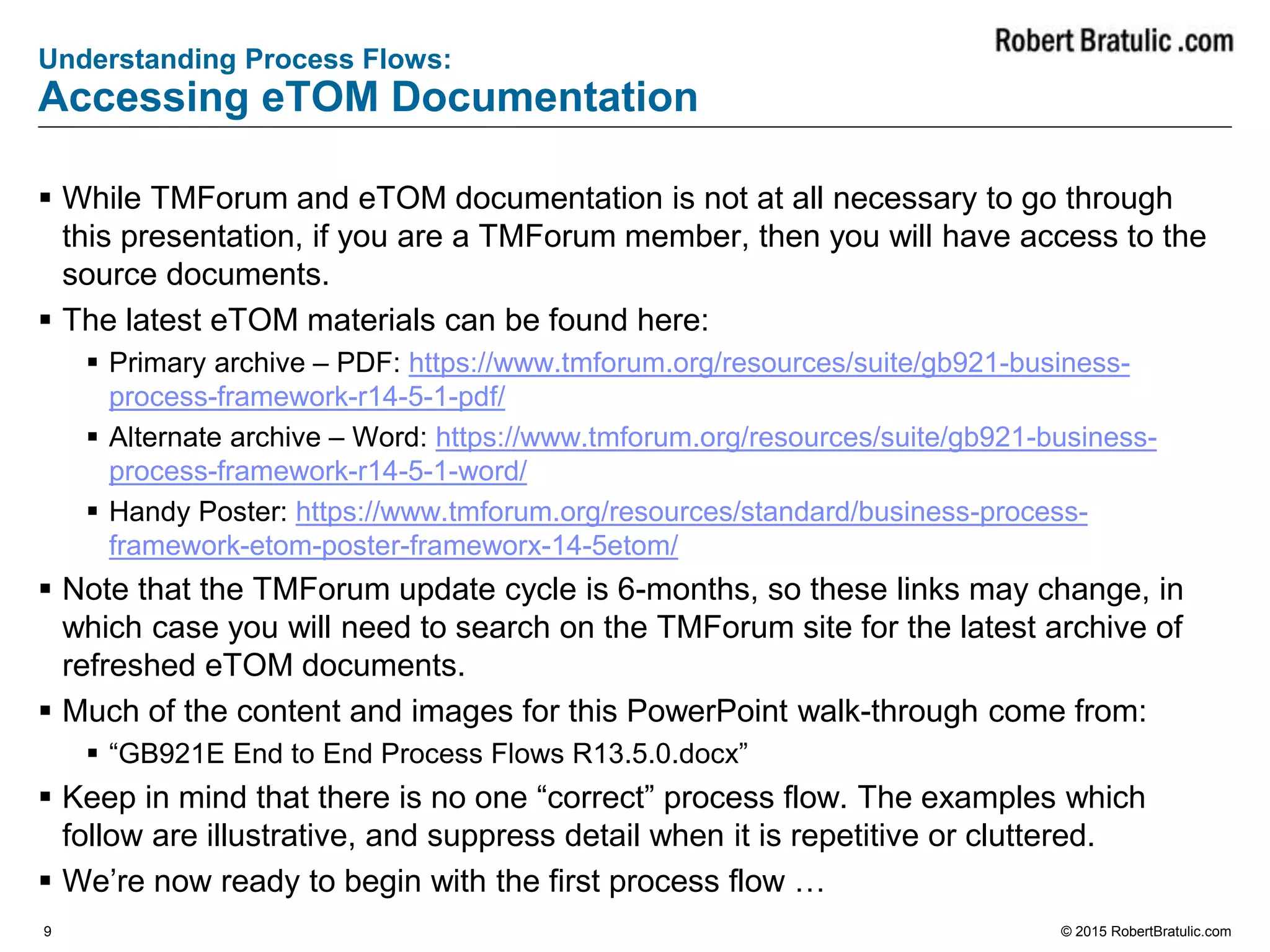 Telecommunication Business Process - eTOM Flows | PDF