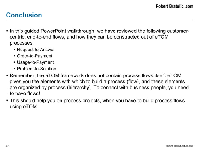 Telecommunication Business Process - eTOM Flows | PDF