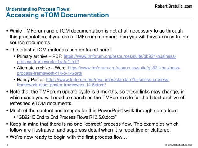 Telecommunication Business Process - eTOM Flows | PDF