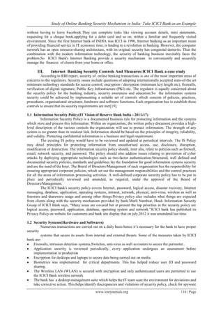 Study of Online Banking Security Mechanism in India: Take ICICI Bank as an Example | PDF