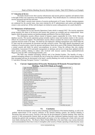 Study of Online Banking Security Mechanism in India: Take ICICI Bank as ...