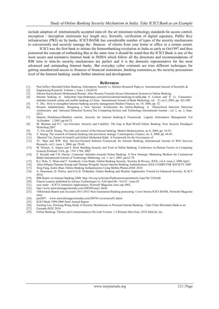 Study of Online Banking Security Mechanism in India: Take ICICI Bank as ...