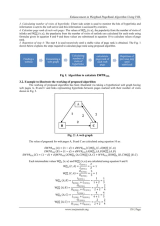 Enhancement in Weighted PageRank Algorithm Using VOL | PDF