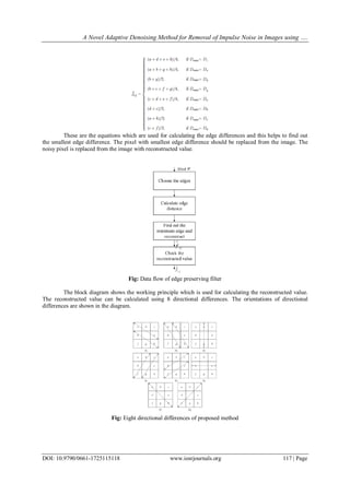A Novel Adaptive Denoising Method for Removal of Impulse Noise in Images using Principal ...