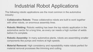 R01 Introduction to Robotics and Robot Anatomy | PPTX | Robotics ...