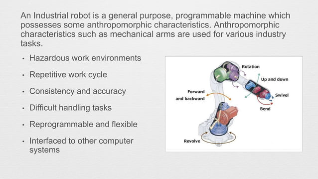 R01 Introduction to Robotics and Robot Anatomy | PPTX