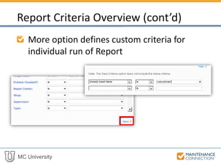 R02 | Basics of Reporting Overview Part 2 (MCUI) | PPT