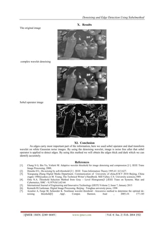 Denoising and Edge Detection Using Sobelmethod | PDF