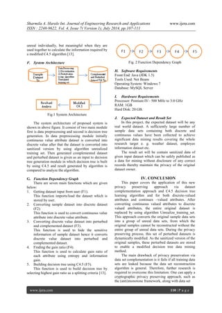 Privacy Preservation and Restoration of Data Using Unrealized Data Sets | PDF