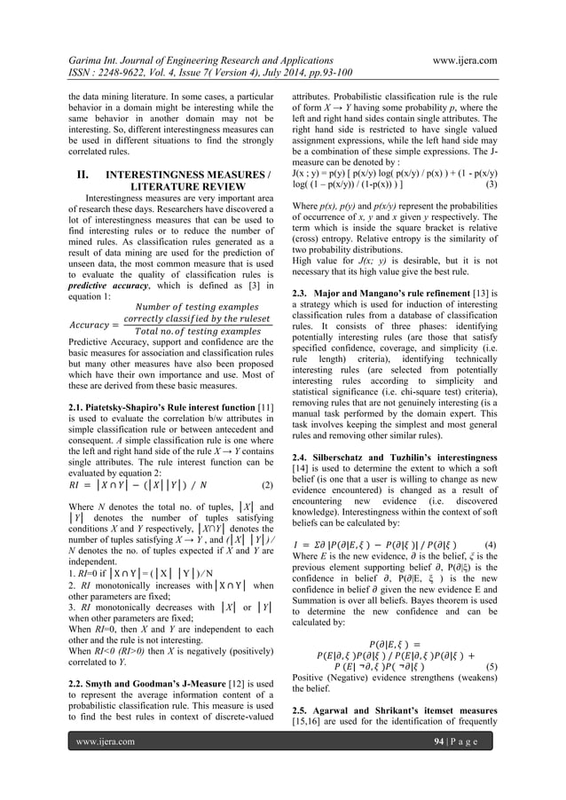 Interestingness Measures In Rule Mining A Valuation Pdf