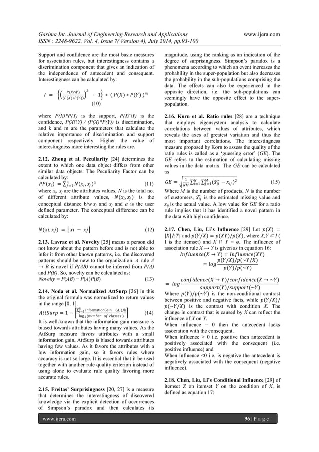 Interestingness Measures In Rule Mining A Valuation Pdf