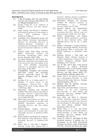 Interestingness Measures In Rule Mining: A Valuation | PDF