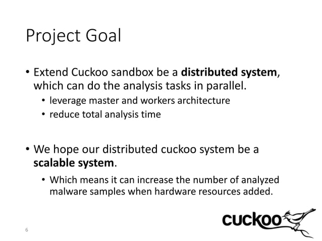A Distributed Malware Analysis System Cuckoo Sandbox | PPTX | Computer Software and Applications ...