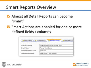 R07 - Intermediate Reporting: Smart Reports (MCU) | PPT