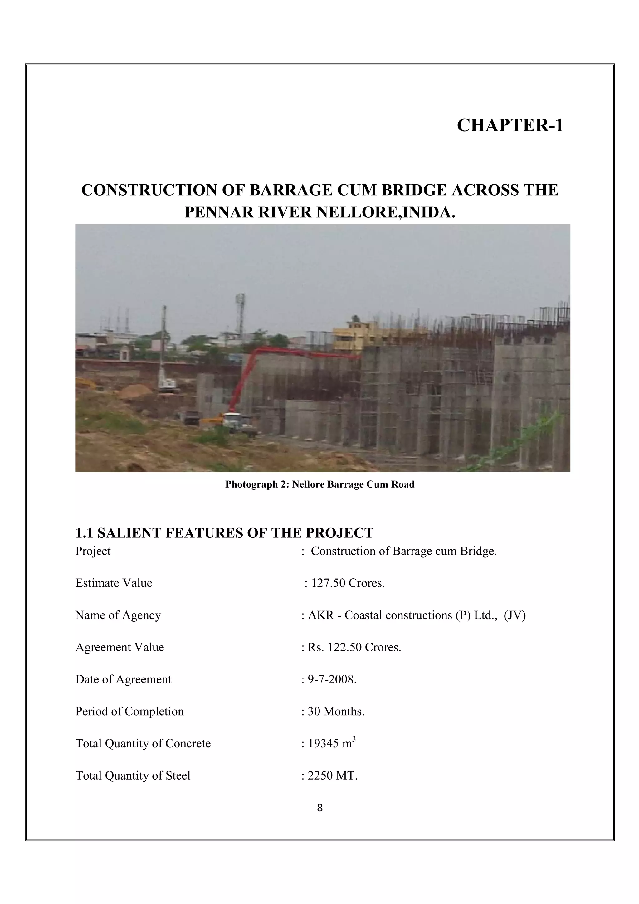 construction of barrage cum bridge and canal works | PDF