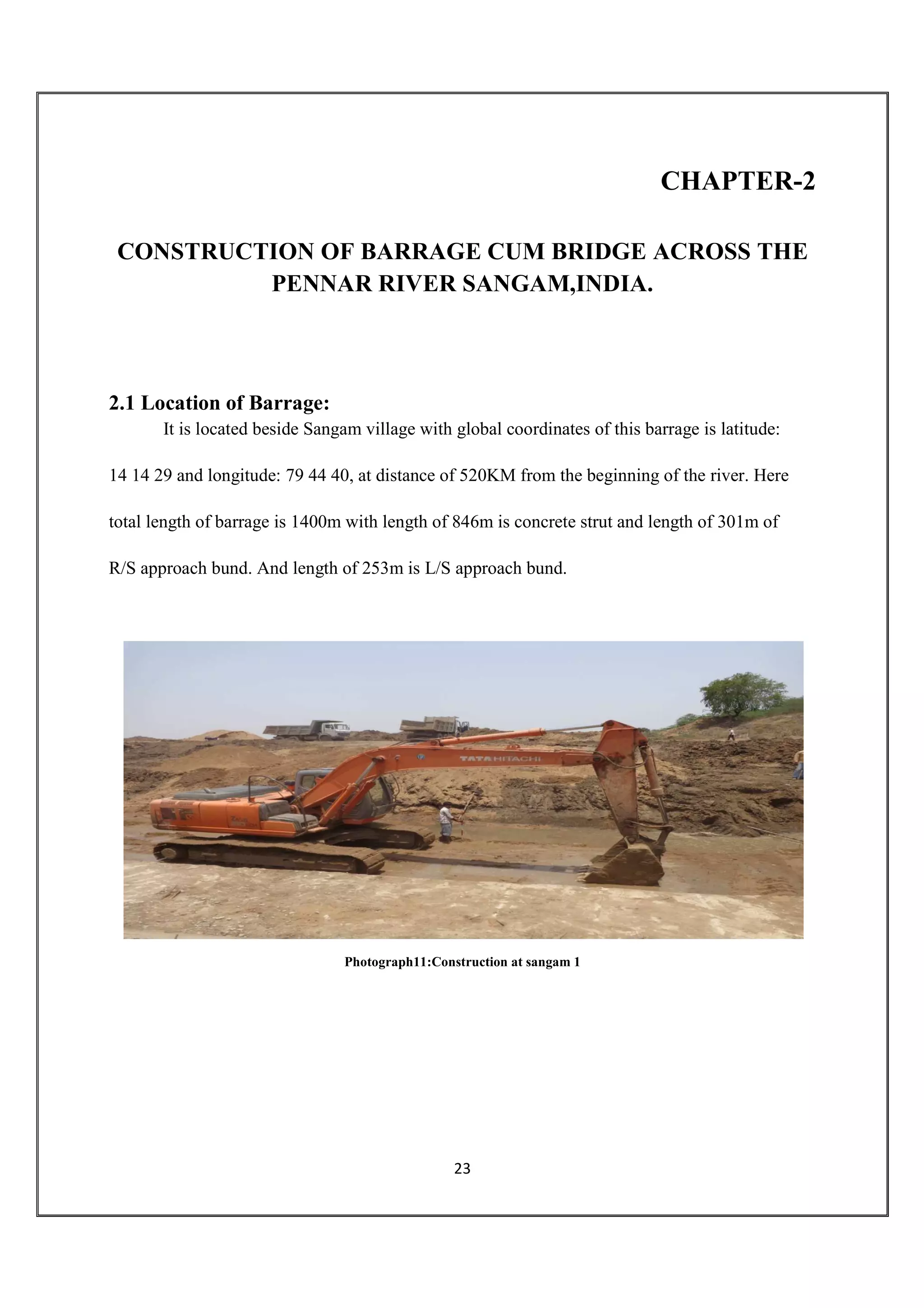 construction of barrage cum bridge and canal works | PDF