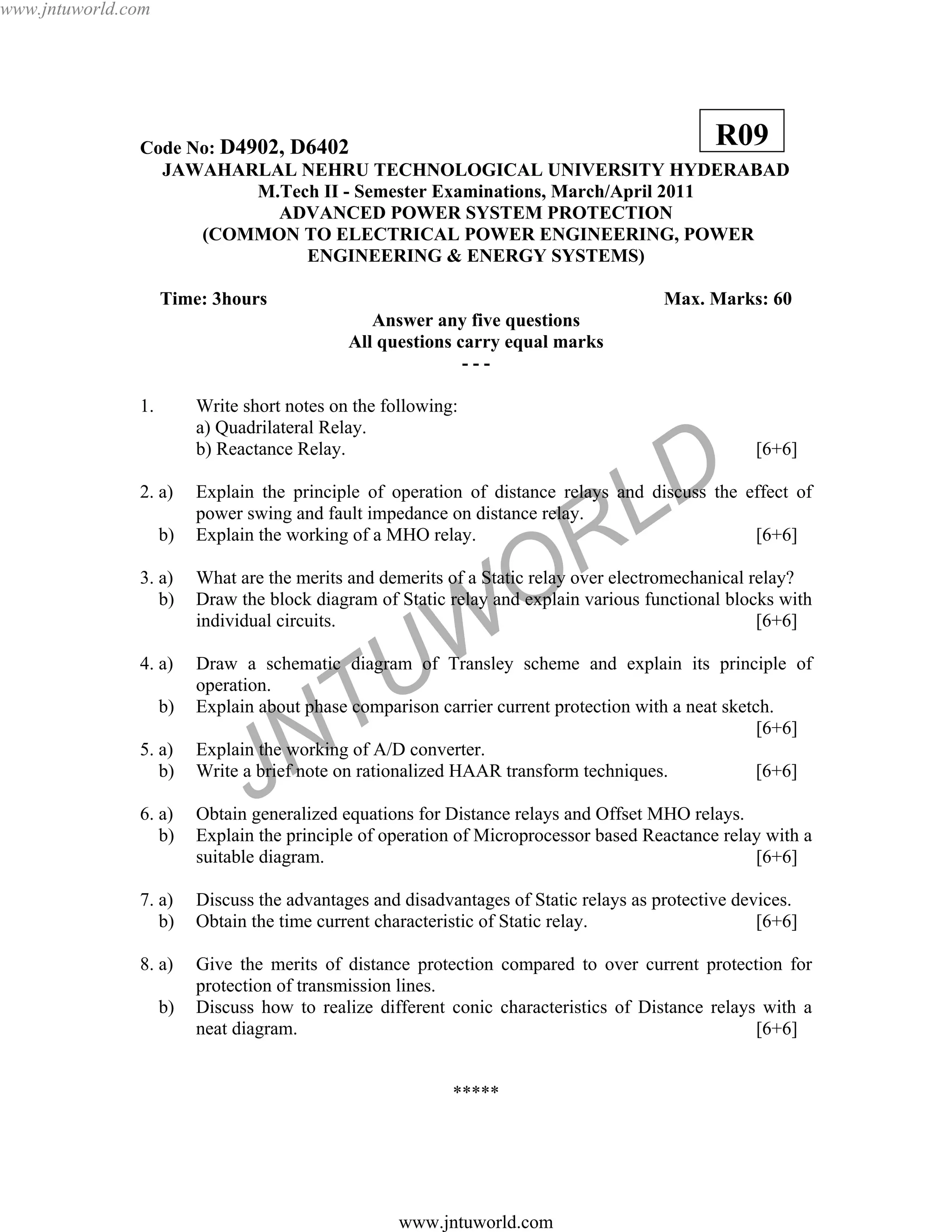 R09 advanced power system protection | PDF