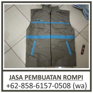 Jasa Pembuatan Rompi | PDF