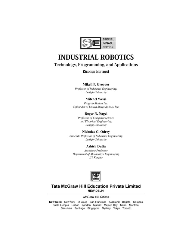 R1 robotics book groover pdf book pr.pdf | Robotics | Technology & Computing