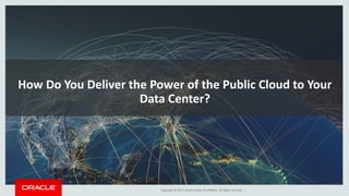 Public Cloud services delivered to your Datacenter | PPT