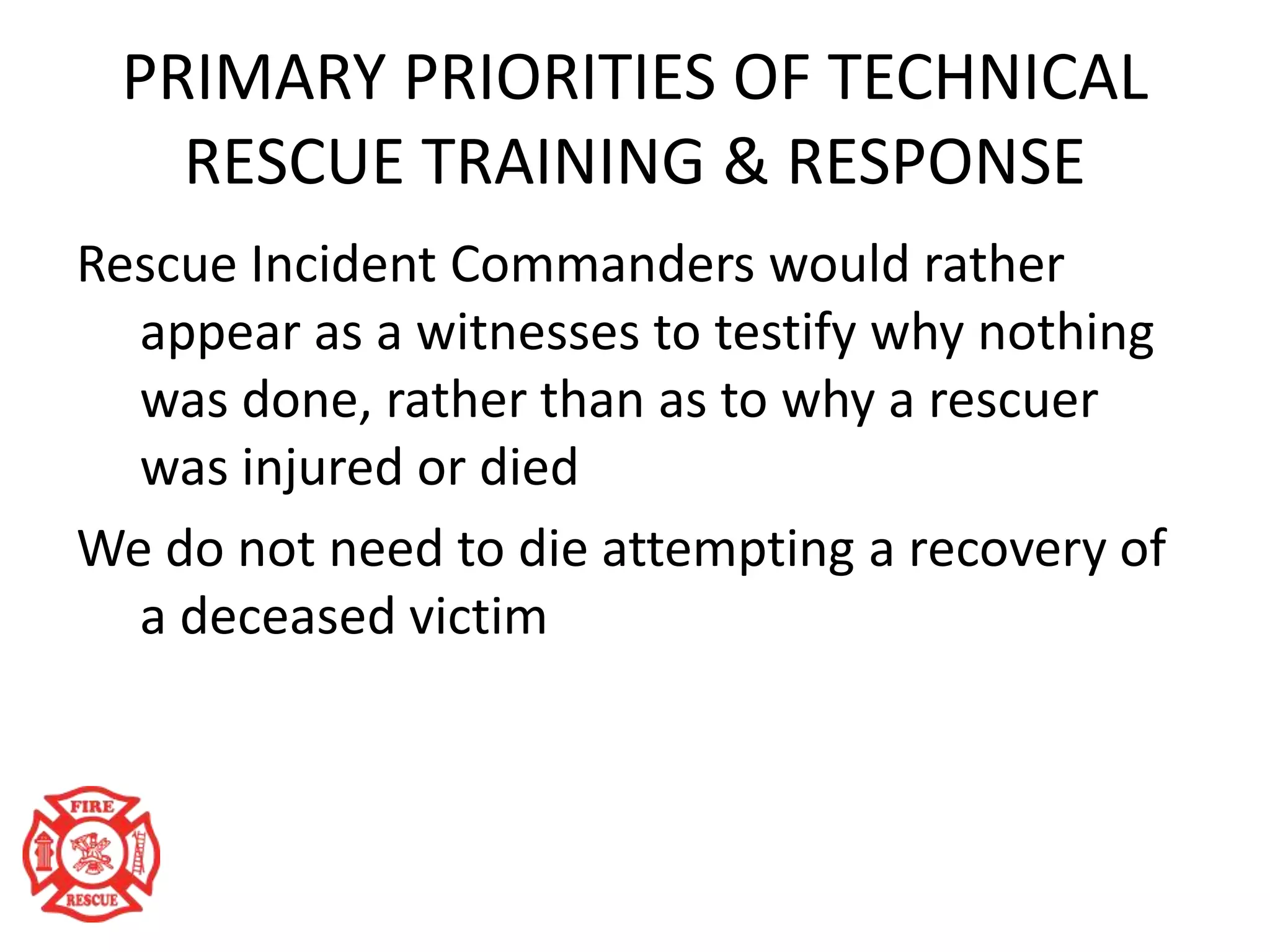 INTRODUCTION TO TECHICIAL RESCUE | PPTX | First Aid | Injuries