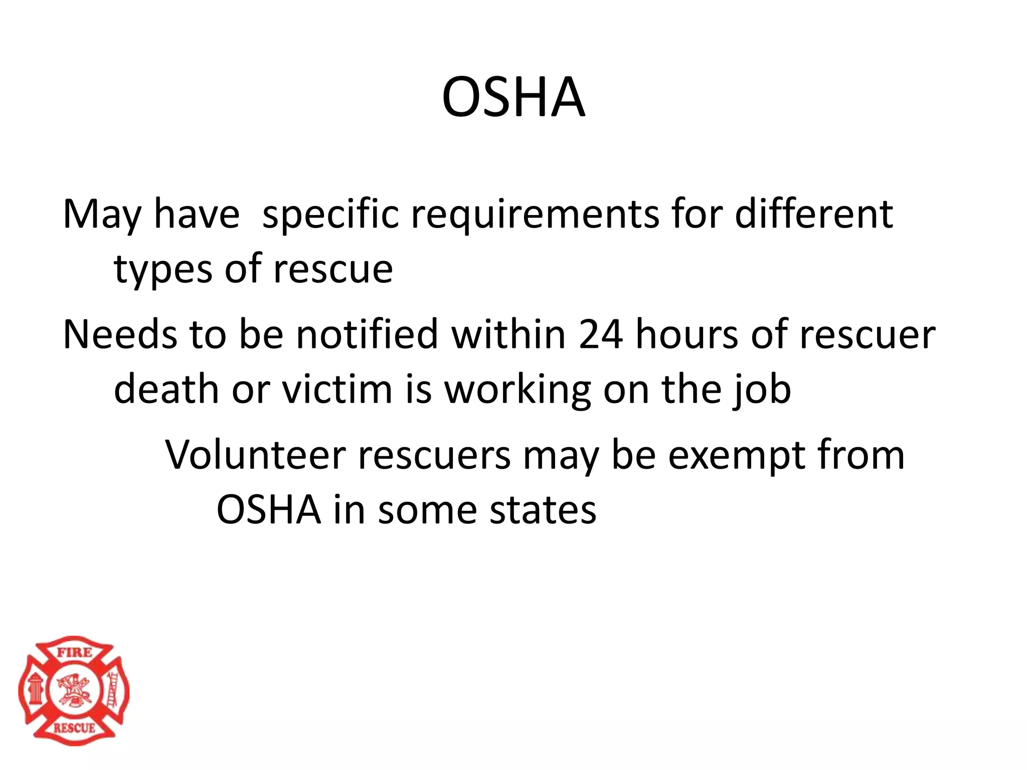 INTRODUCTION TO TECHICIAL RESCUE | PPTX | First Aid | Injuries