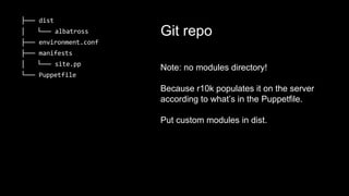 Puppet Camp Atlanta 2014: r10k Puppet Workflow | PDF | Web Development | Internet