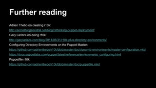 Puppet Camp Atlanta 2014: r10k Puppet Workflow | PDF | Web Development | Internet