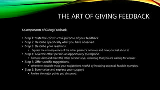 The art of feedback powerpoint | PPTX