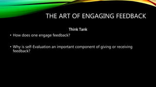 The art of feedback powerpoint | PPTX
