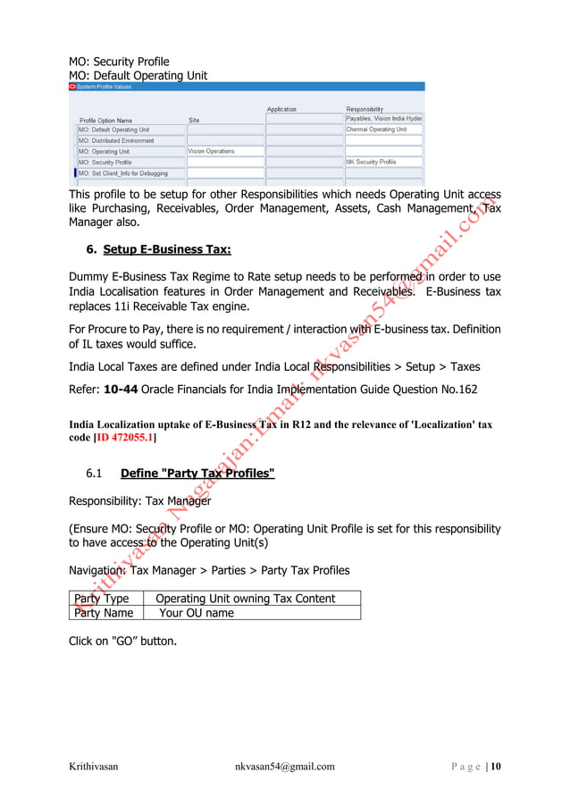 R12.2.4 india localization setup | PDF