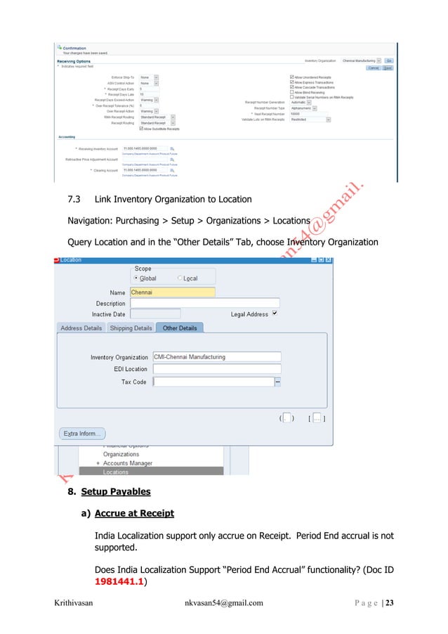 R12.2.4 india localization setup | PDF