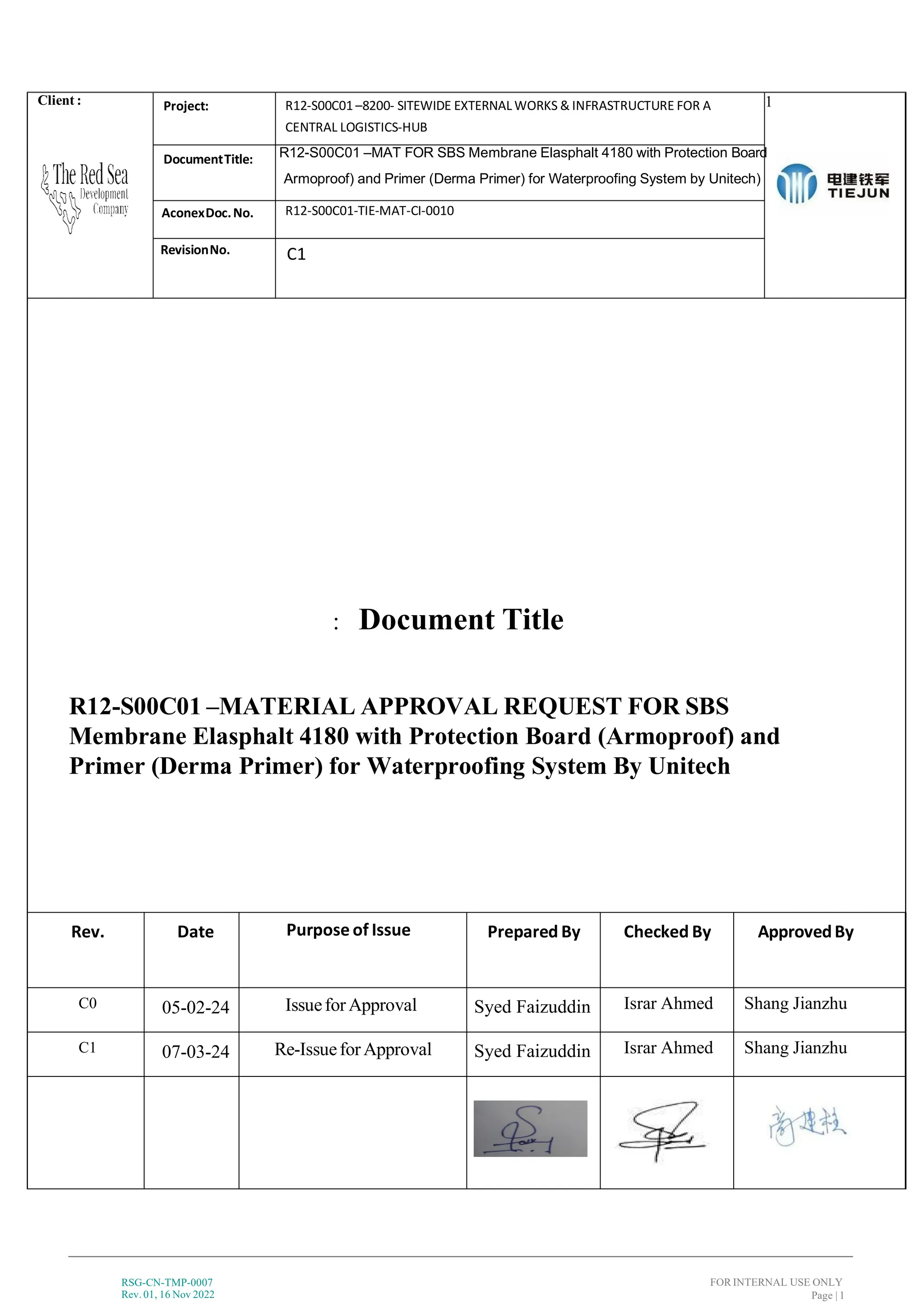 material submittal for waterproofing membrane | PDF