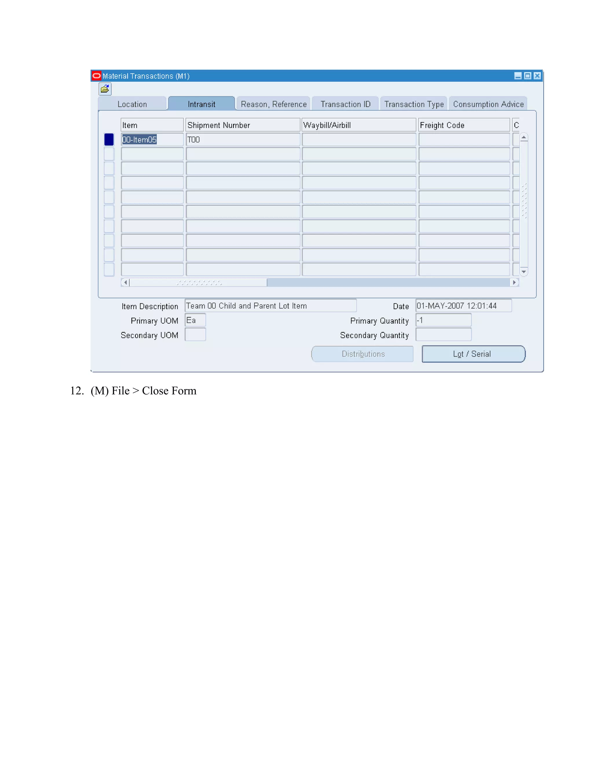 R12 subinventory transfer and inter org transfers | DOC