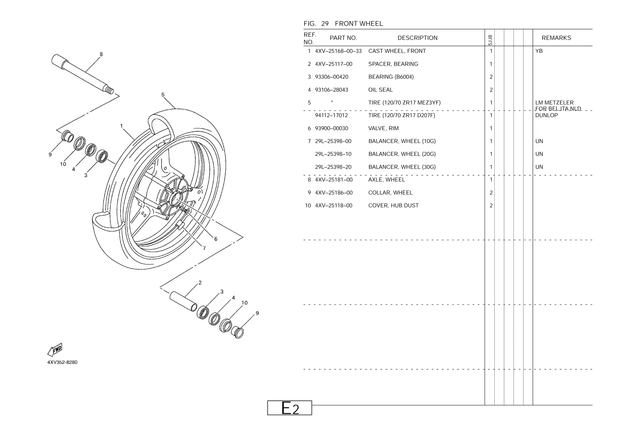 yamaha R1 2001 parts manual .pdf