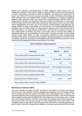 Issues and challenges in financial inclusion – policies, partnerships ...