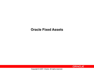 R12 fixed assets new features | PPT