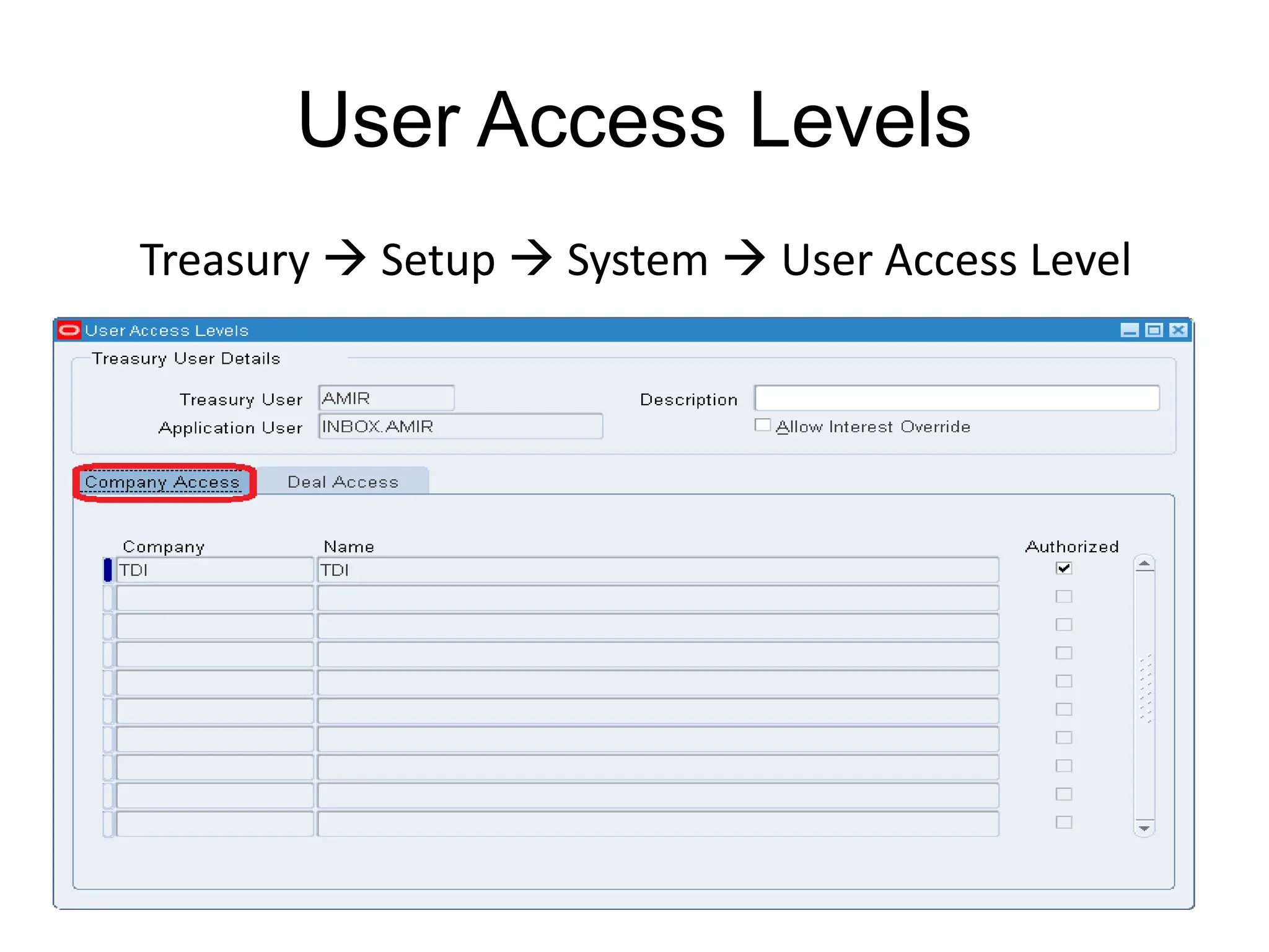 Oracle Treasury Managment Implementation | PPTX