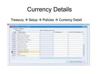 Oracle Treasury Managment Implementation | PPTX
