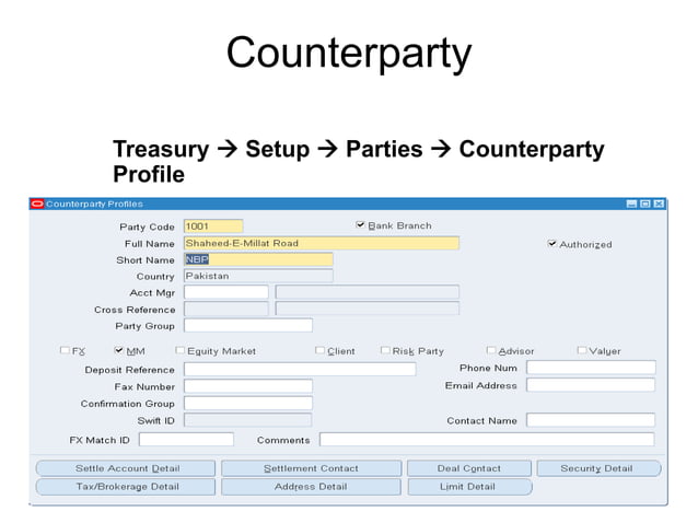 Oracle Treasury Managment Implementation | PPTX