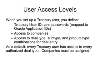 Oracle Treasury Managment Implementation | PPTX