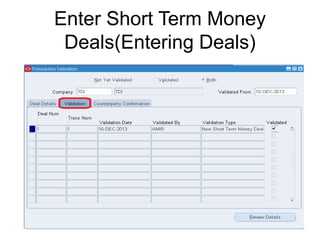 Oracle Treasury Managment Implementation | PPTX