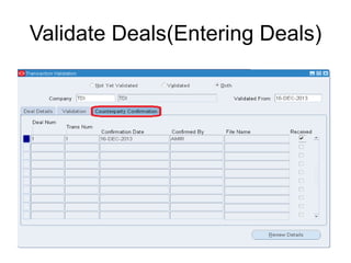 Oracle Treasury Managment Implementation | PPTX