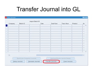 Oracle Treasury Managment Implementation | PPTX