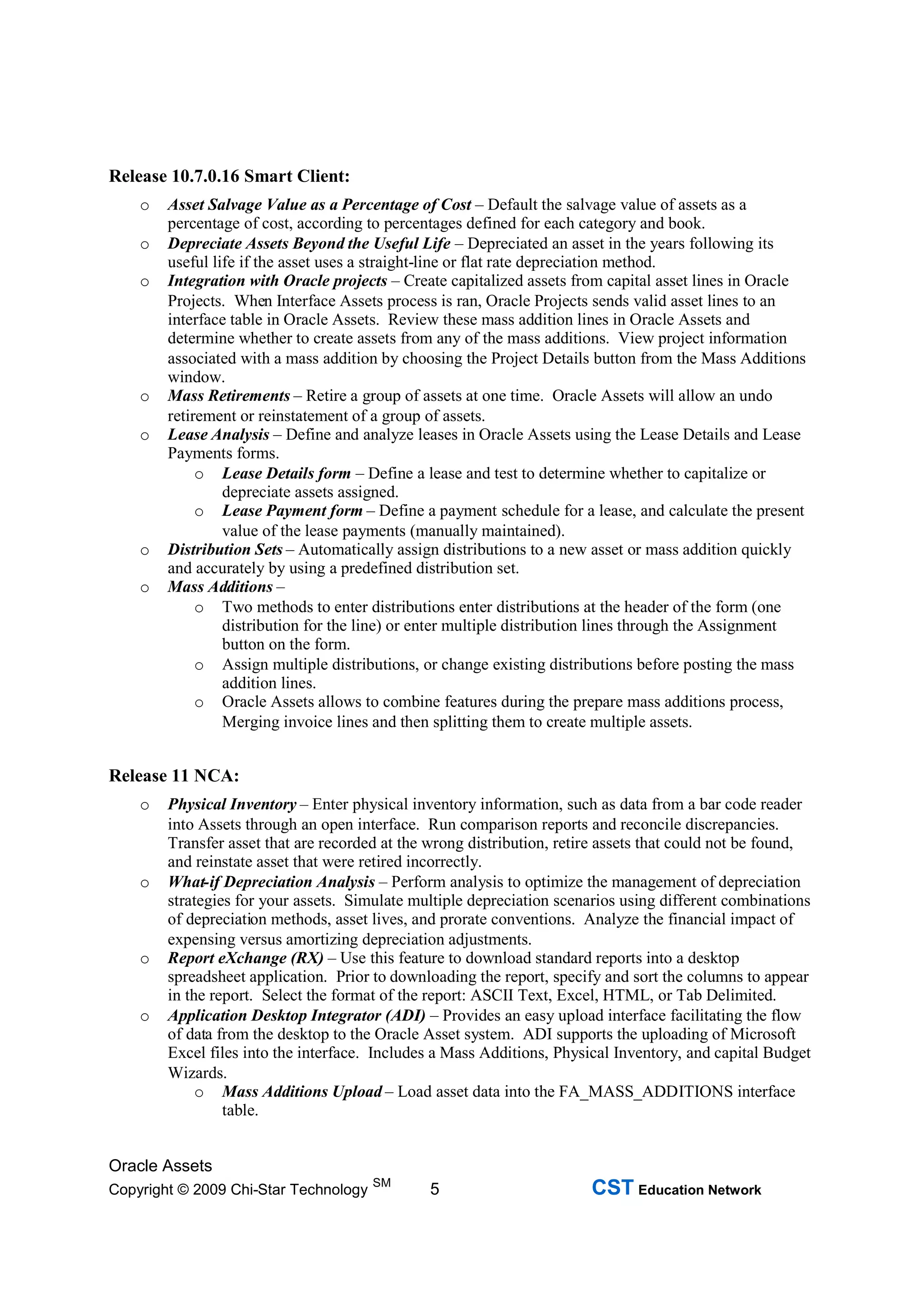 R12 Mass Additions | PDF