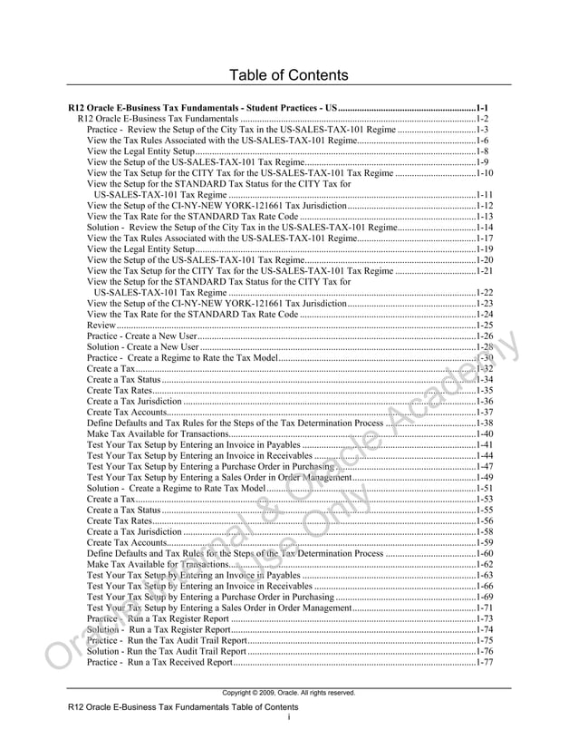R12 oracle e-business_tax_fundamentals_ag-us-_oracle_ebs | PDF