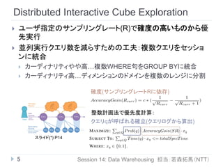 ICDE2014 Session 14 Data Warehousing | PPT