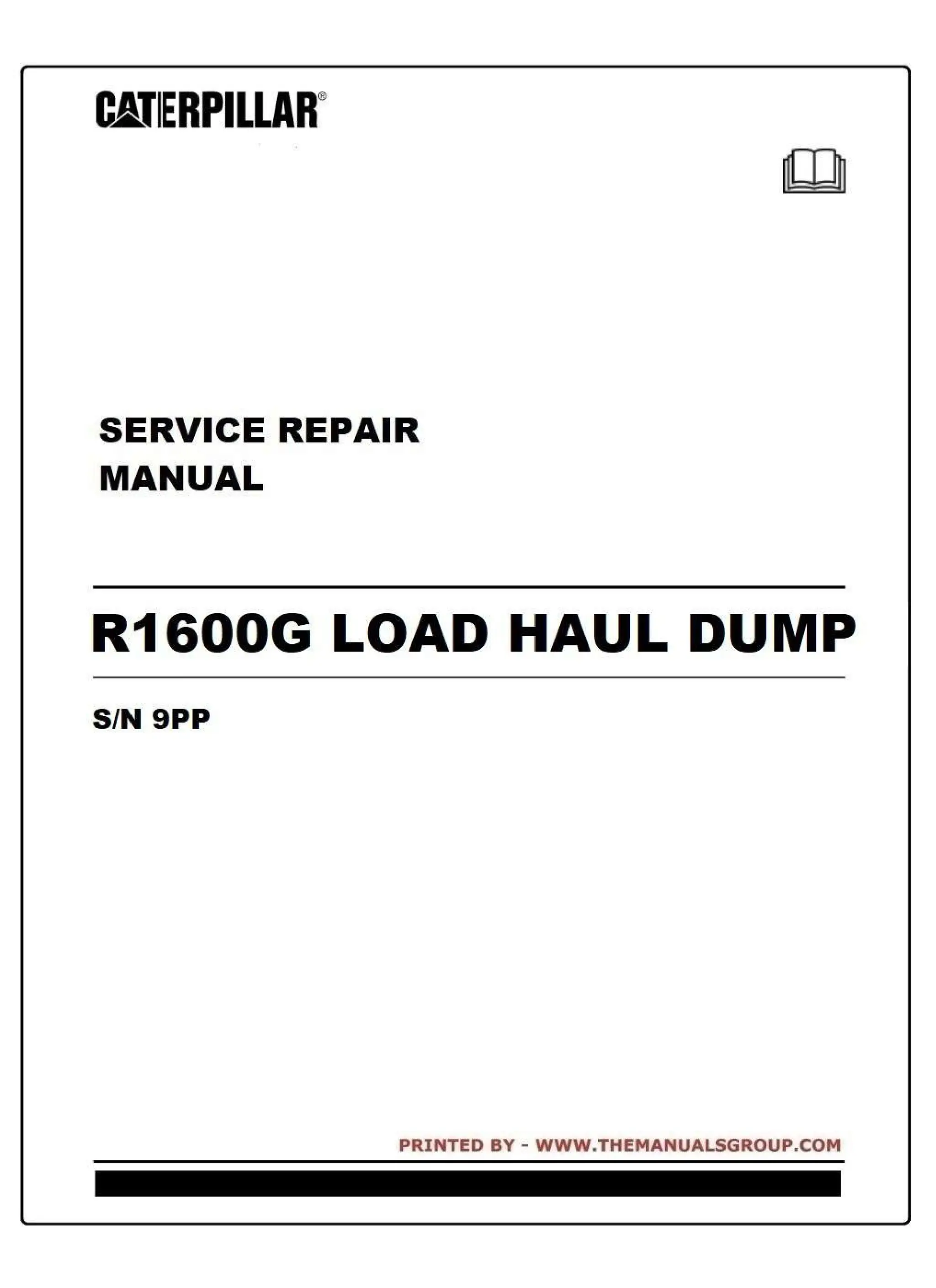 R1600G (CAT) CATERPILLAR LOAD HAUL DUMP SERVICE REPAIR MANUAL 9PP.pdf